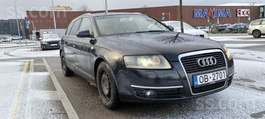 Black Audi A6 2006 in Riga, with an engine capacity of 2.00 L and mileage of 449 thousand km for 1750 €, photo 3 on AUTOMOTO.COM.LV