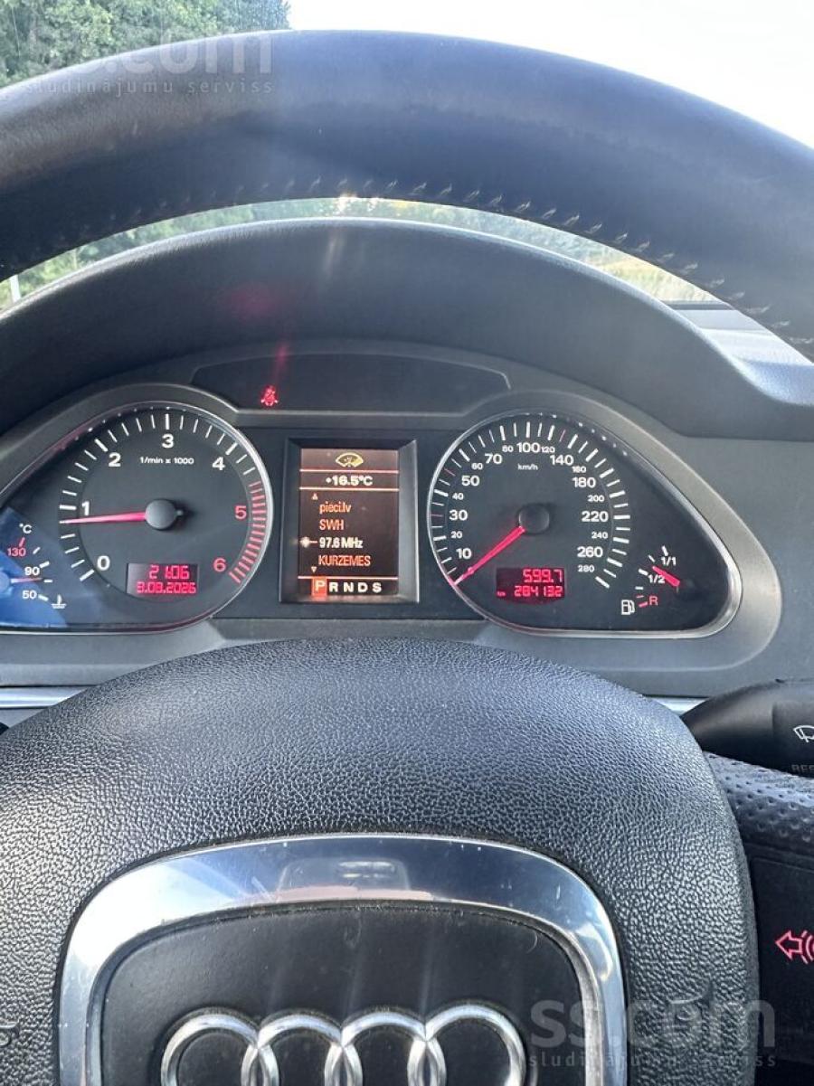 Black Audi A6 2006 in Kuldiga, with an engine capacity of 3.00 L and mileage of 284 thousand km for 3500 €, photo 17 on AUTOMOTO.COM.LV