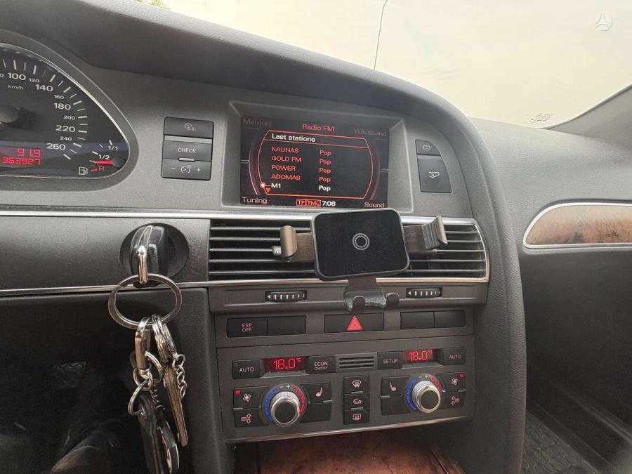 Melns Audi A6 2006 Kauņa, ar dzinēja tilpumu 1.97 L un nobraukumu 364 tūkst. km par 2500 €, foto 10 vietnē AUTOMOTO.COM.LV