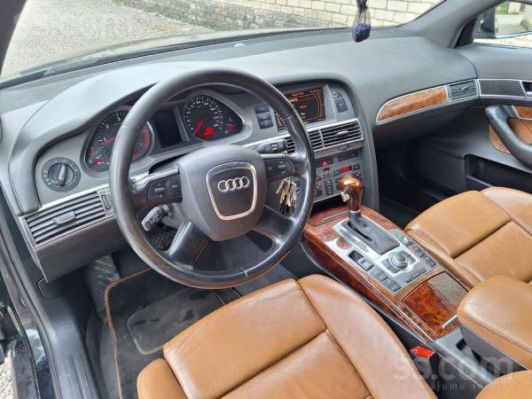 Black Audi A6 2006 in Valka, with an engine capacity of 2.70 L and mileage of 370 thousand km for 2850 €, photo 8 on AUTOMOTO.COM.LV