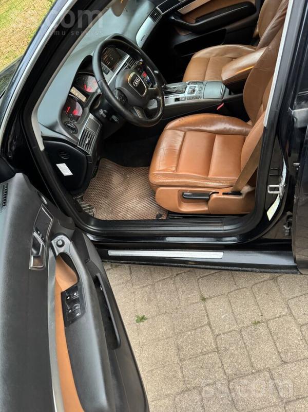 Black Audi A6 2006 in Jelgava, with an engine capacity of 2.70 L and mileage of 337 thousand km for 2390 €, photo 3 on AUTOMOTO.COM.LV