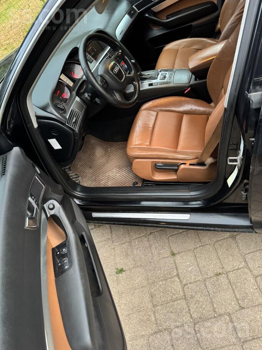 Black Audi A6 2006 in Jelgava, with an engine capacity of 2.70 L and mileage of 337 thousand km for 2390 €, photo 3 on AUTOMOTO.COM.LV