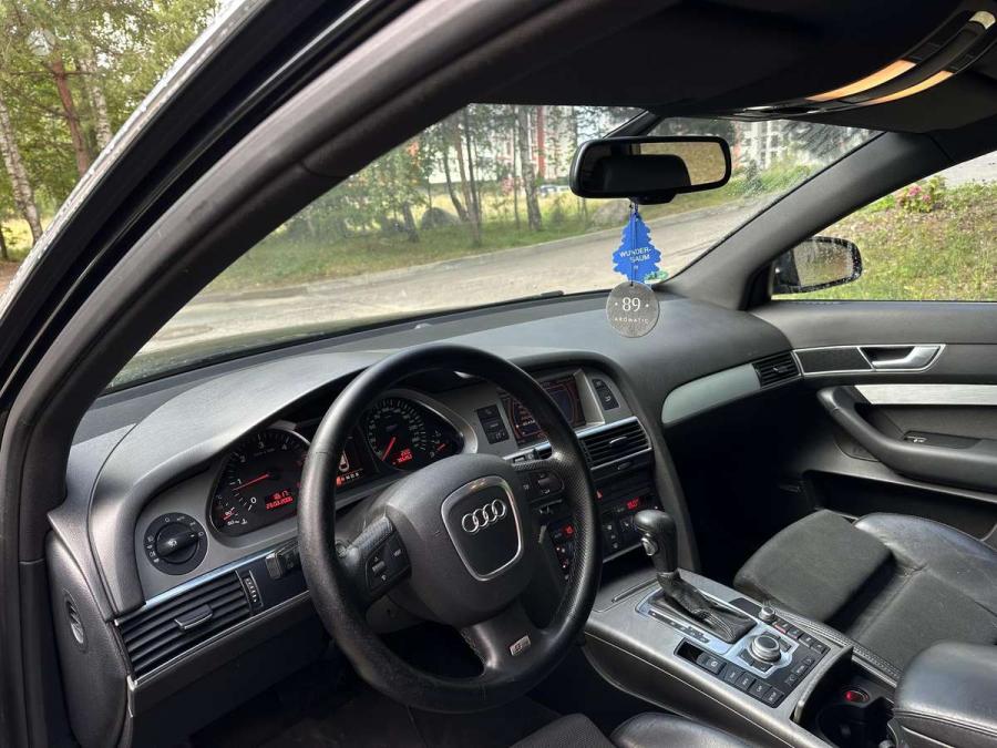 Black Audi A6 2006 in Vilnius, with an engine capacity of 2.70 L and mileage of 350 thousand km for 2499 €, photo 12 on AUTOMOTO.COM.LV