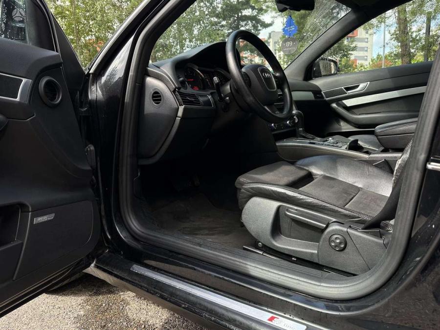 Black Audi A6 2006 in Vilnius, with an engine capacity of 2.70 L and mileage of 350 thousand km for 2499 €, photo 13 on AUTOMOTO.COM.LV