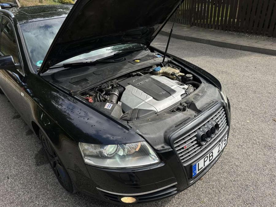 Black Audi A6 2006 in Vilnius, with an engine capacity of 2.70 L and mileage of 350 thousand km for 2499 €, photo 31 on AUTOMOTO.COM.LV