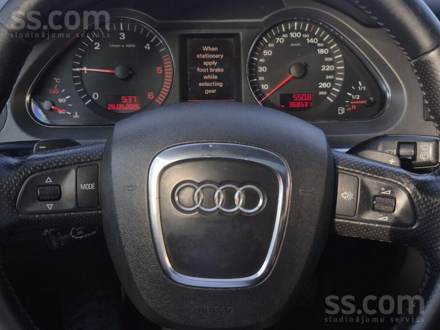Black Audi A6 2006 in Riga, with an engine capacity of 3.00 L and mileage of 0 thousand km for 1900 €, photo 12 on AUTOMOTO.COM.LV