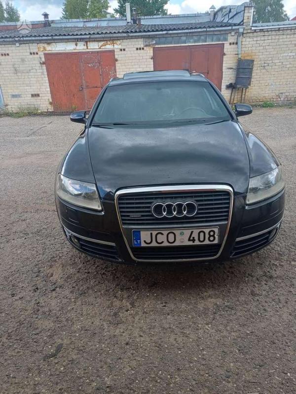 Черный Ауди А6 2006 в Паневежис, объемом двигателя 2.70 л и пробегом 287 тыс. км за 2100 €, фото 1 на AUTOMOTO.COM.LV