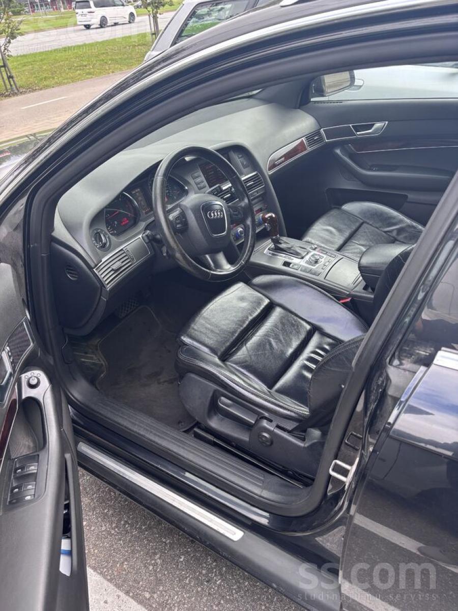 Melns Audi A6 2006 Rīga, ar dzinēja tilpumu 3.00 L un nobraukumu 374 tūkst. km par 2800 €, foto 12 vietnē AUTOMOTO.COM.LV