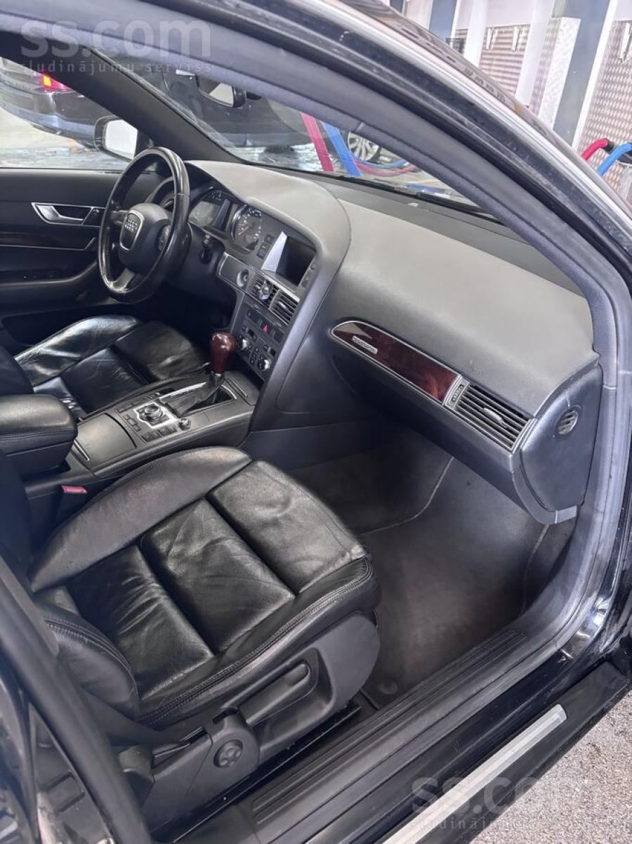 Melns Audi A6 2006 Rīga, ar dzinēja tilpumu 3.00 L un nobraukumu 374 tūkst. km par 2800 €, foto 14 vietnē AUTOMOTO.COM.LV