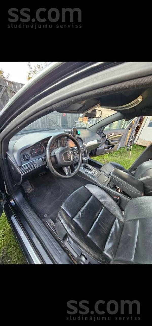Black Audi A6 2006 in Riga, with an engine capacity of 2.70 L and mileage of 485 thousand km for 2000 €, photo 6 on AUTOMOTO.COM.LV