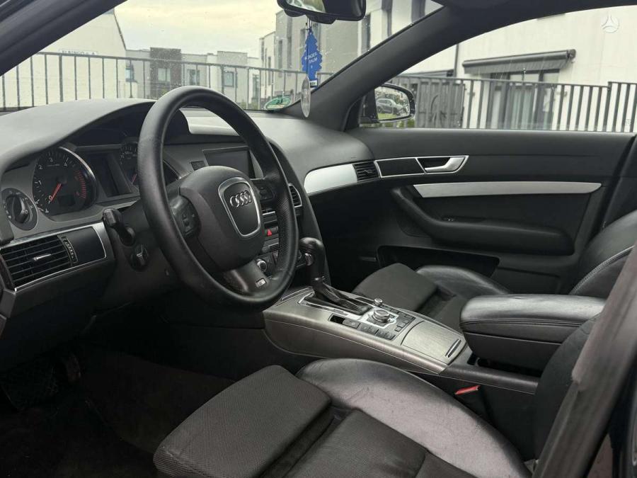 Black Audi A6 2006 in Vilnius, with an engine capacity of 2.70 L and mileage of 325 thousand km for 2300 €, photo 8 on AUTOMOTO.COM.LV
