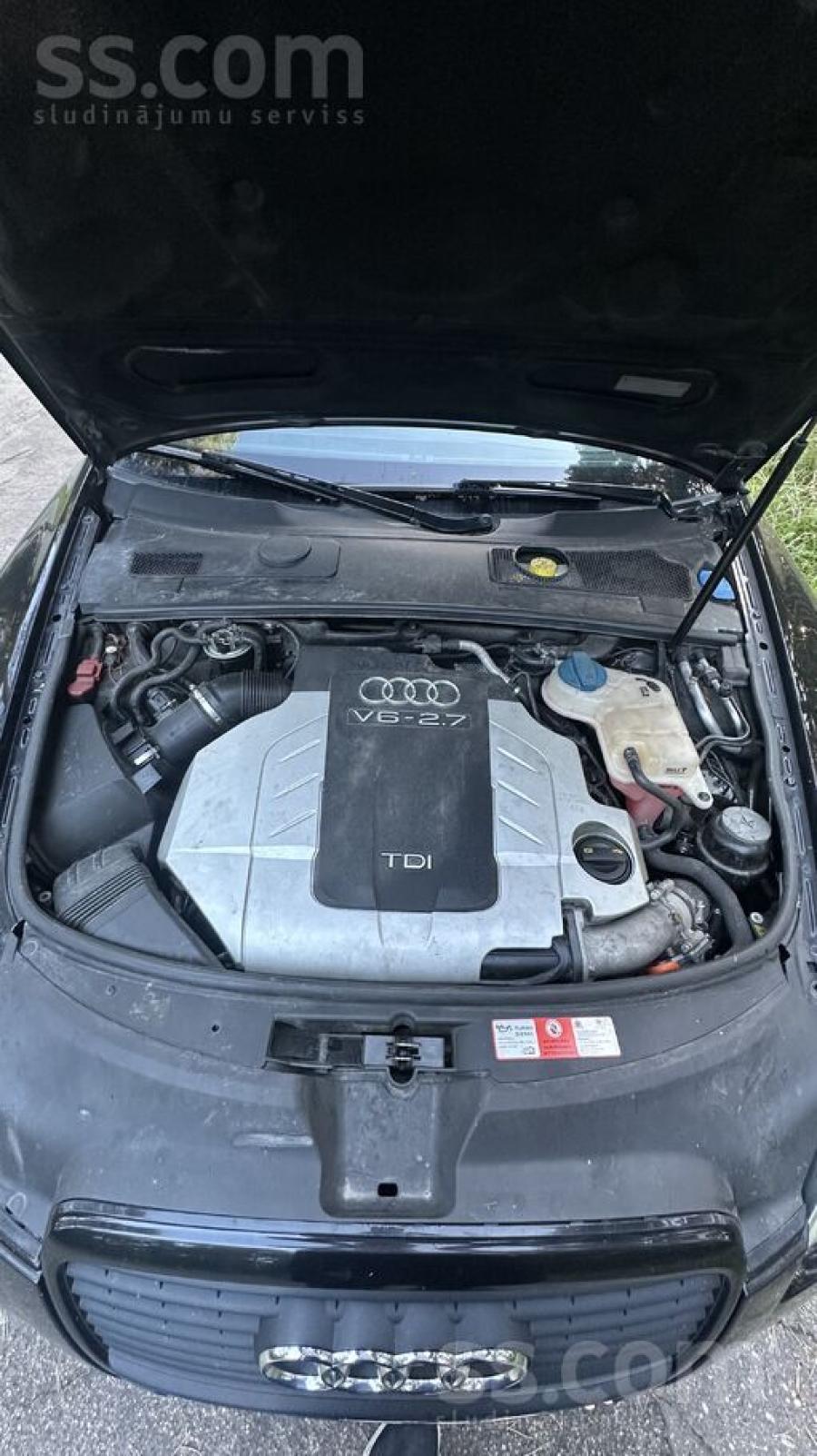 Melns Audi A6 2006 Rīga, ar dzinēja tilpumu 2.70 L un nobraukumu 330 tūkst. km par 3250 €, foto 19 vietnē AUTOMOTO.COM.LV