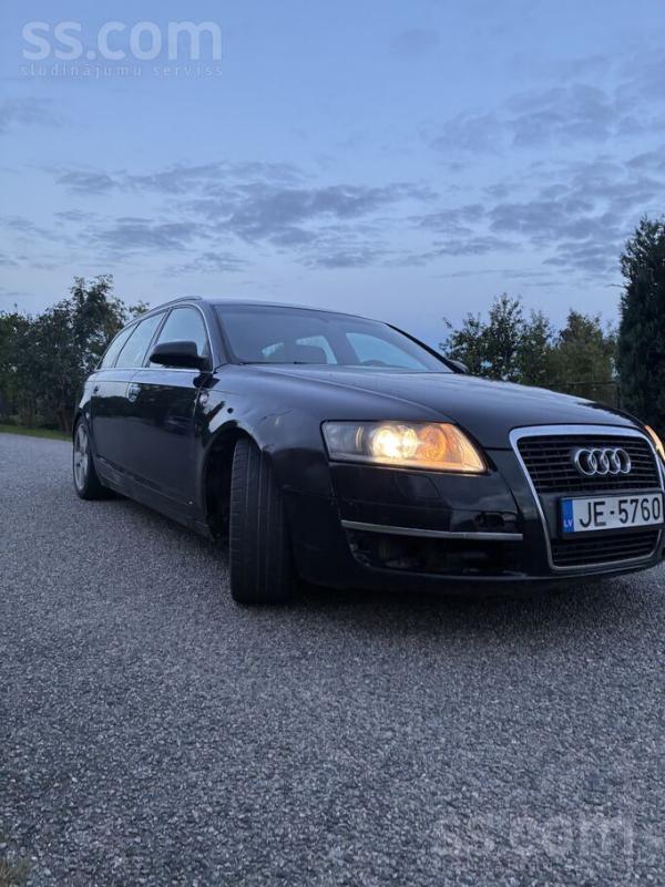 Audi A6 2006 in Valmiera on AUTOMOTO.COM.LV Black Audi A6 2006 in Valmiera, with an engine capacity of 2.70 L and mileage of 389 thousand km for 1700 €, photo 4 on AUTOMOTO.COM.LV