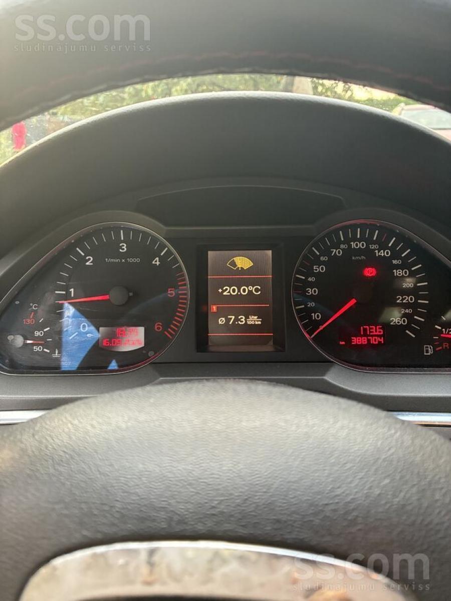 Melns Audi A6 2006 Valmiera, ar dzinēja tilpumu 2.70 L un nobraukumu 389 tūkst. km par 1700 €, foto 13 vietnē AUTOMOTO.COM.LV