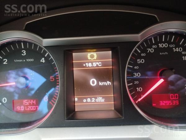 Black Audi A6 2006 in Riga, with an engine capacity of 2.70 L and mileage of 330 thousand km for 2000 €, photo 6 on AUTOMOTO.COM.LV