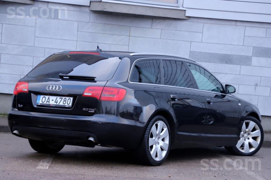 Black Audi A6 2007 in Tukums, with an engine capacity of 3.00 L and mileage of 0 thousand km for 5390 €, photo 4 on AUTOMOTO.COM.LV