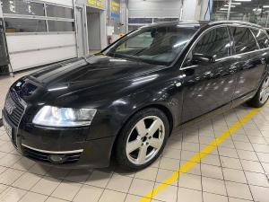 Black Audi A6 2007 in Vilnius, with an engine capacity of 1.97 L and mileage of 385 thousand km for 2490 €, photo 2 on AUTOMOTO.COM.LV