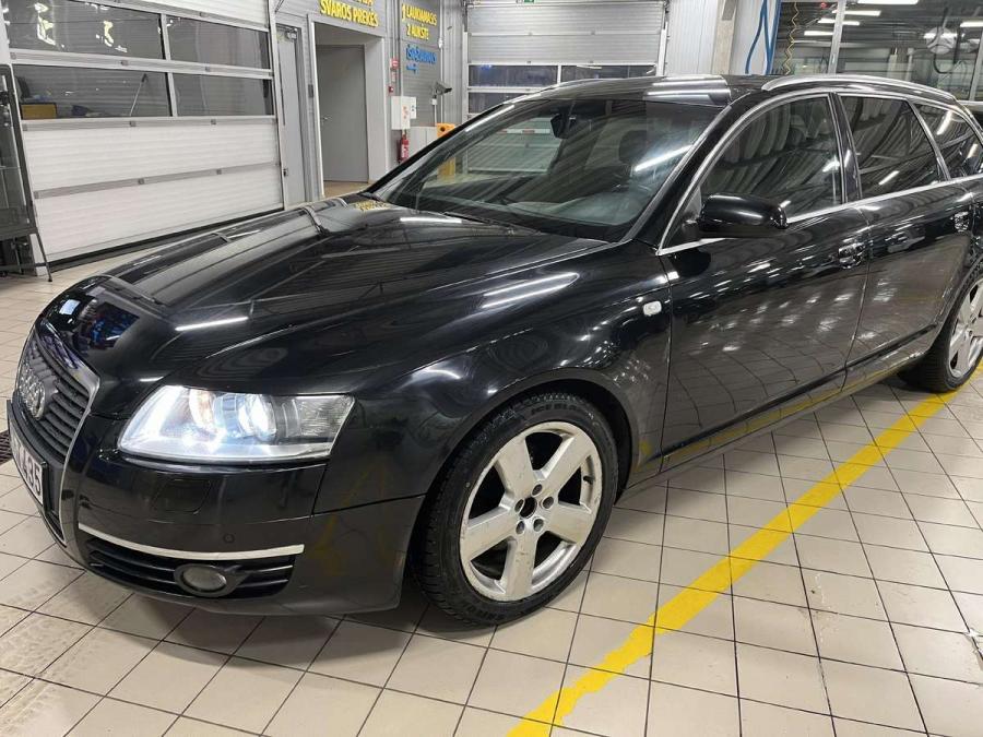Black Audi A6 2007 in Vilnius, with an engine capacity of 1.97 L and mileage of 385 thousand km for 2490 €, photo 2 on AUTOMOTO.COM.LV