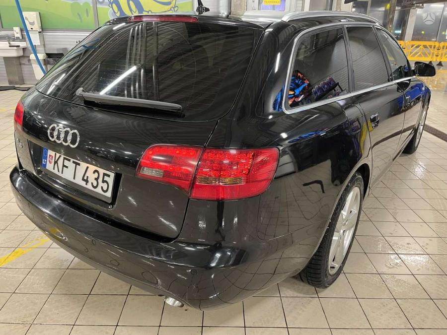 Black Audi A6 2007 in Vilnius, with an engine capacity of 1.97 L and mileage of 385 thousand km for 2490 €, photo 4 on AUTOMOTO.COM.LV