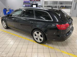 Black Audi A6 2007 in Vilnius, with an engine capacity of 1.97 L and mileage of 385 thousand km for 2490 €, photo 6 on AUTOMOTO.COM.LV