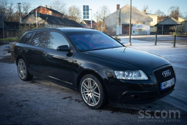Black Audi A6 2007 in Valmiera, with an engine capacity of 3.00 L and mileage of 280 thousand km for 6350 €, photo 4 on AUTOMOTO.COM.LV