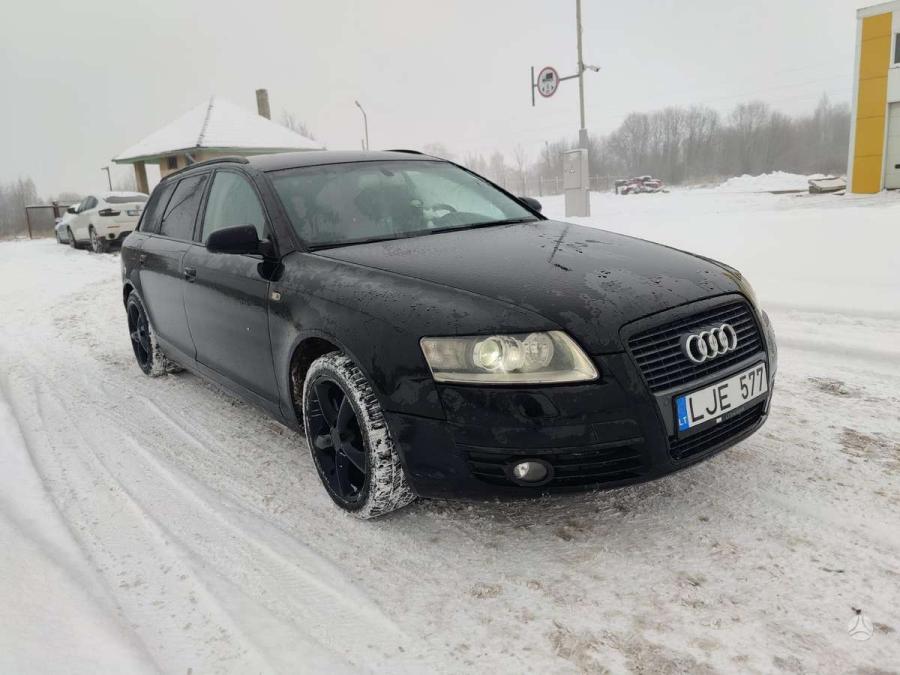 Black Audi A6 2007 in Vievis, with an engine capacity of 2.70 L and mileage of 293 thousand km for 2950 €, photo 2 on AUTOMOTO.COM.LV