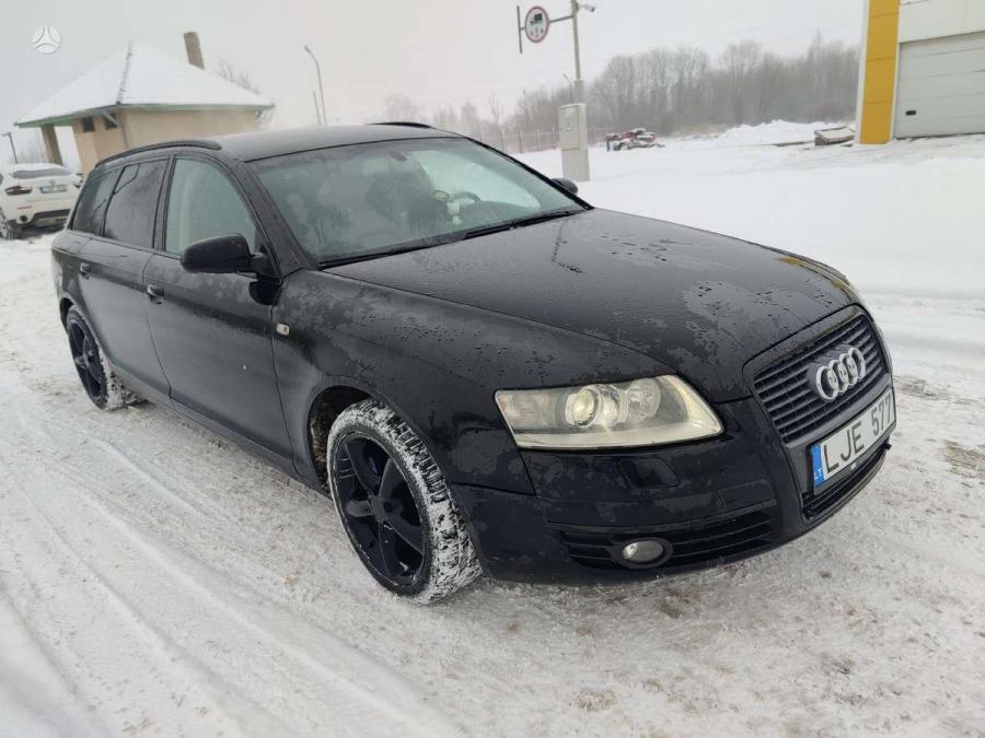 Black Audi A6 2007 in Vievis, with an engine capacity of 2.70 L and mileage of 293 thousand km for 2950 €, photo 4 on AUTOMOTO.COM.LV