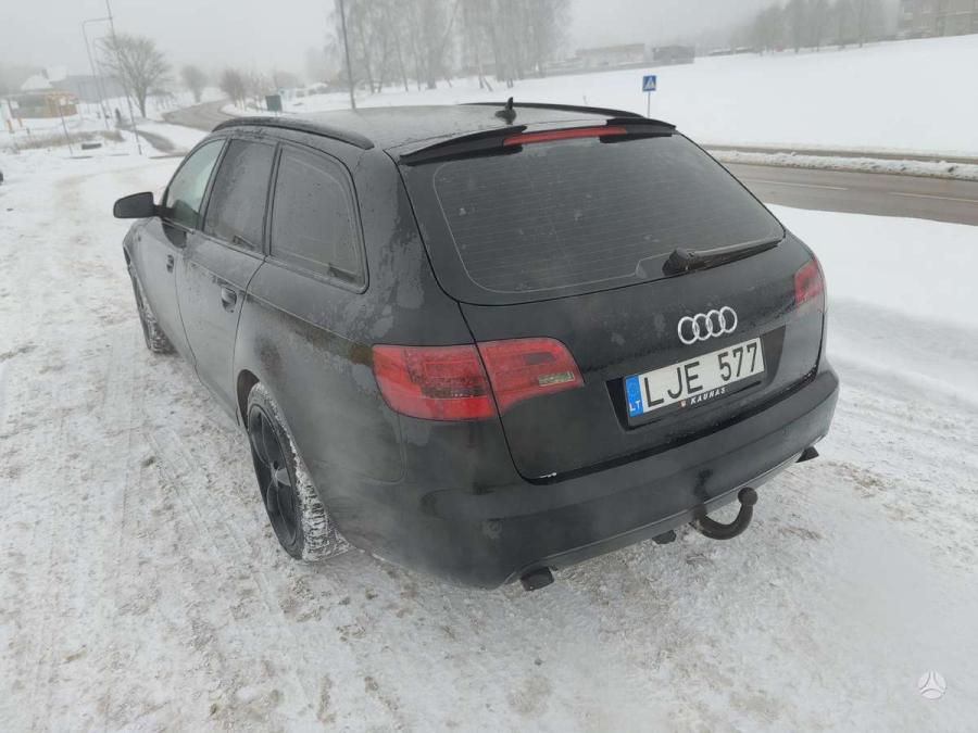 Black Audi A6 2007 in Vievis, with an engine capacity of 2.70 L and mileage of 293 thousand km for 2950 €, photo 8 on AUTOMOTO.COM.LV