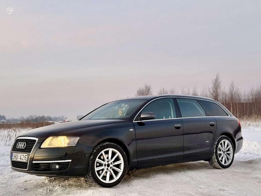 Black Audi A6 2007 in Vilnius, with an engine capacity of 1.97 L and mileage of 375 thousand km for 2600 €, photo 7 on AUTOMOTO.COM.LV
