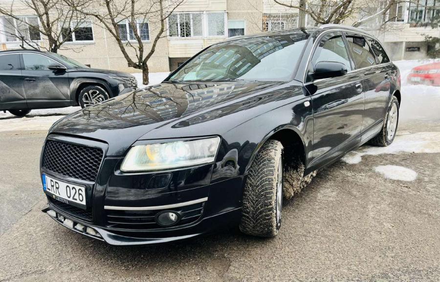 Black Audi A6 2007 in Vilnius, with an engine capacity of 2.97 L and mileage of 278 thousand km for 4750 €, photo 1 on AUTOMOTO.COM.LV