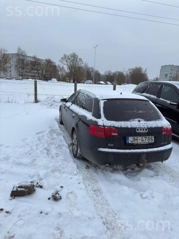 Black Audi A6 2007 in Jelgava, with an engine capacity of 2.70 L and mileage of 0 thousand km for 2150 €, photo 3 on AUTOMOTO.COM.LV