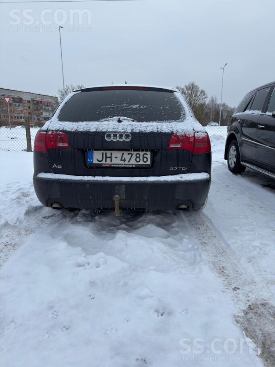 Black Audi A6 2007 in Jelgava, with an engine capacity of 2.70 L and mileage of 0 thousand km for 2150 €, photo 4 on AUTOMOTO.COM.LV