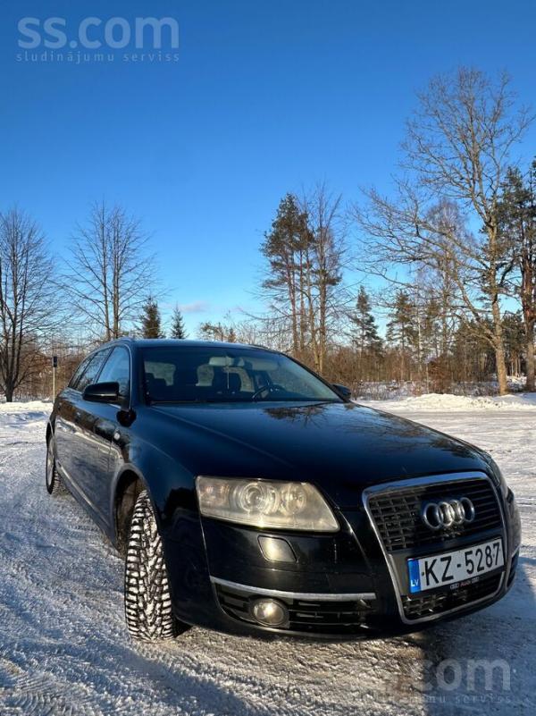Black Audi A6 2007 in Kuldiga, with an engine capacity of 2.70 L and mileage of 475 thousand km for 2750 €, photo 1 on AUTOMOTO.COM.LV