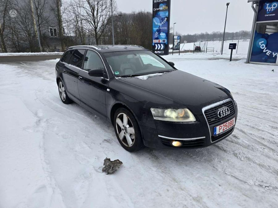 Black Audi A6 2007 in Marijampole, with an engine capacity of 2.97 L and mileage of 299 thousand km for 3100 €, photo 1 on AUTOMOTO.COM.LV