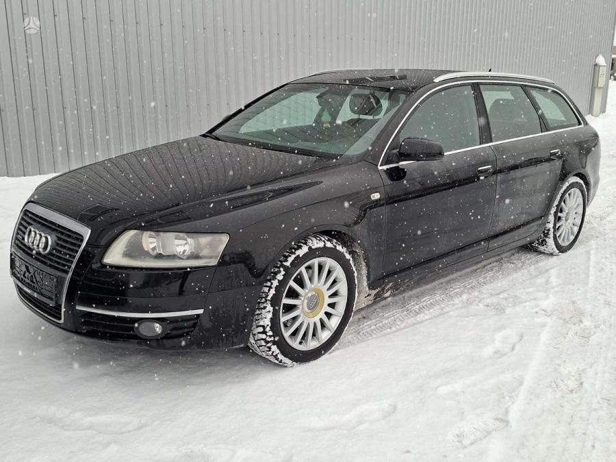 Black Audi A6 2007 in Ukmerge, with an engine capacity of 2.40 L and mileage of 246 thousand km for 2950 €, photo 1 on AUTOMOTO.COM.LV