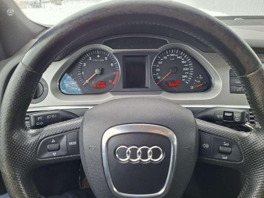 Black Audi A6 2007 in Ukmerge, with an engine capacity of 2.40 L and mileage of 246 thousand km for 2950 €, photo 9 on AUTOMOTO.COM.LV