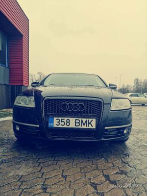 Melns Audi A6 2007 Tallina, ar dzinēja tilpumu 2.70 L un nobraukumu 370 tūkst. km par 4890 €, foto  vietnē AUTOMOTO.COM.LV