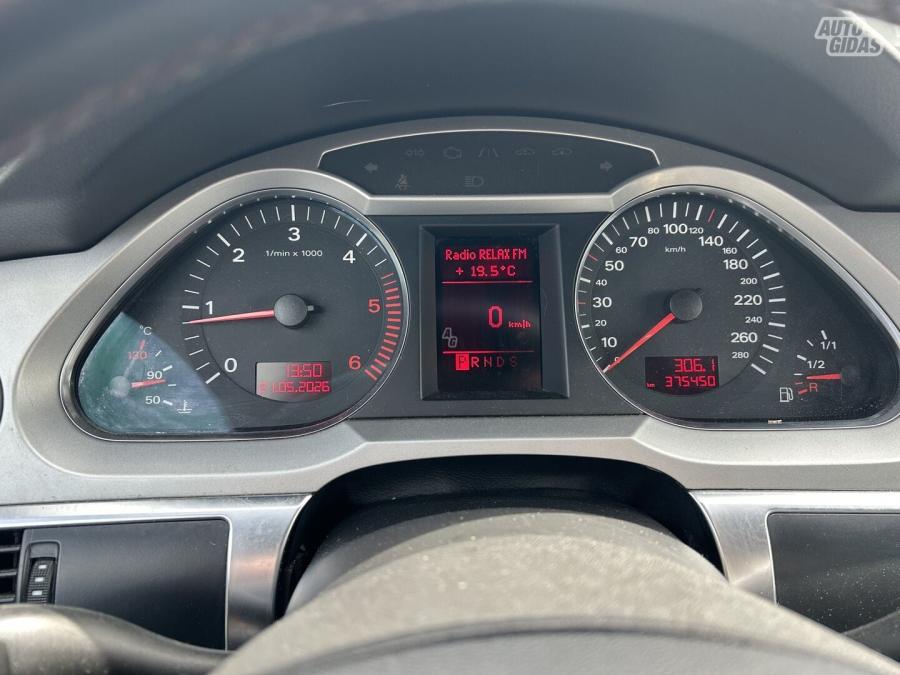 Черный Ауди А6 2007 в Ионишкис, объемом двигателя 2.70 л и пробегом 375 тыс. км за 2399 €, фото 12 на AUTOMOTO.COM.LV
