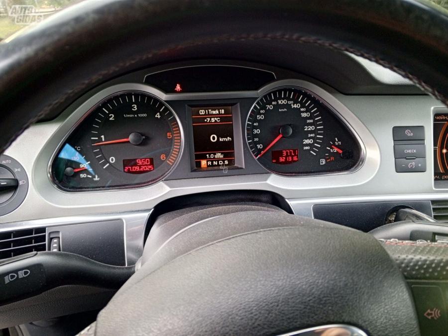 Black Audi A6 2007 in Alytus, with an engine capacity of 3.00 L and mileage of 322 thousand km for 4900 €, photo 10 on AUTOMOTO.COM.LV
