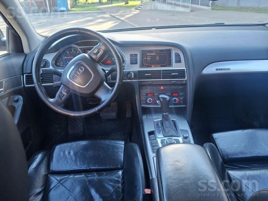 Black Audi A6 2007 in Saldus, with an engine capacity of 3.00 L and mileage of 403 thousand km for 2850 €, photo 6 on AUTOMOTO.COM.LV