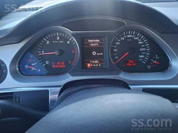 Черный Ауди А6 2007 в Салдус, объемом двигателя 3.00 л и пробегом 403 тыс. км за 2850 €, фото 6 на AUTOMOTO.COM.LV