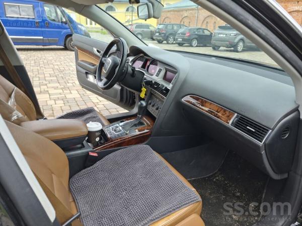 Black Audi A6 2007 in Daugavpils, with an engine capacity of 3.00 L and mileage of 350 thousand km for 3700 €, photo 10 on AUTOMOTO.COM.LV