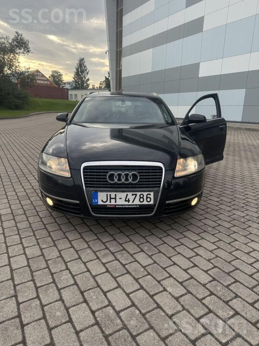 Black Audi A6 2007 in Riga, with an engine capacity of 2.70 L and mileage of 604 thousand km for 2900 €, photo 1 on AUTOMOTO.COM.LV