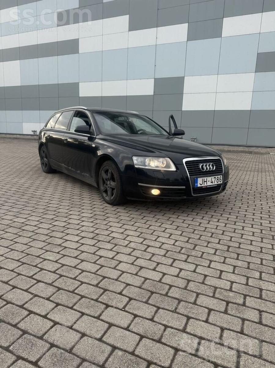 Black Audi A6 2007 in Riga, with an engine capacity of 2.70 L and mileage of 604 thousand km for 2900 €, photo 4 on AUTOMOTO.COM.LV