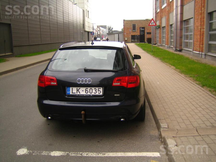 Black Audi A6 2007 in Riga, with an engine capacity of 3.00 L and mileage of 331 thousand km for 3000 €, photo 5 on AUTOMOTO.COM.LV
