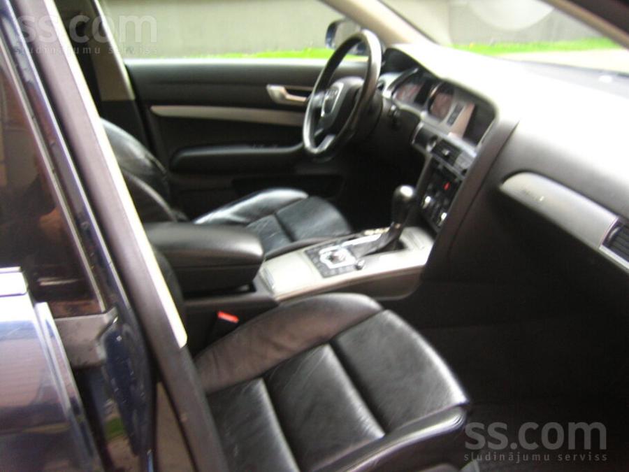 Black Audi A6 2007 in Riga, with an engine capacity of 3.00 L and mileage of 331 thousand km for 3000 €, photo 8 on AUTOMOTO.COM.LV