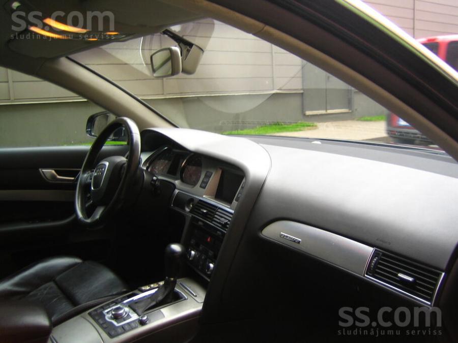 Black Audi A6 2007 in Riga, with an engine capacity of 3.00 L and mileage of 331 thousand km for 3000 €, photo 9 on AUTOMOTO.COM.LV