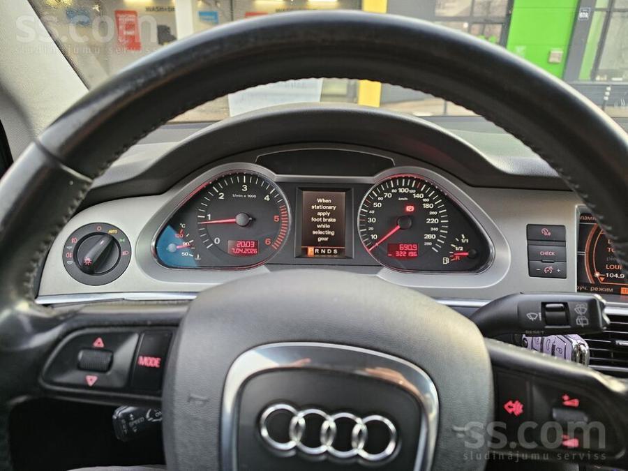 Melns Audi A6 2007 Rīga, ar dzinēja tilpumu 3.00 L un nobraukumu 322 tūkst. km par 4300 €, foto 14 vietnē AUTOMOTO.COM.LV