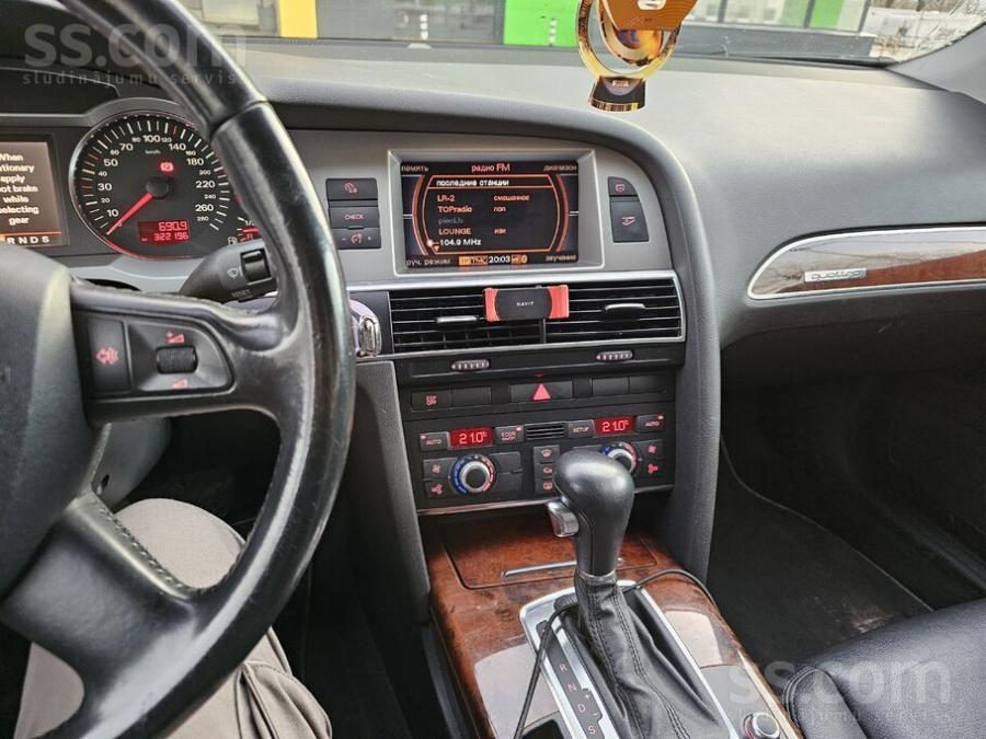 Melns Audi A6 2007 Rīga, ar dzinēja tilpumu 3.00 L un nobraukumu 322 tūkst. km par 4300 €, foto 15 vietnē AUTOMOTO.COM.LV