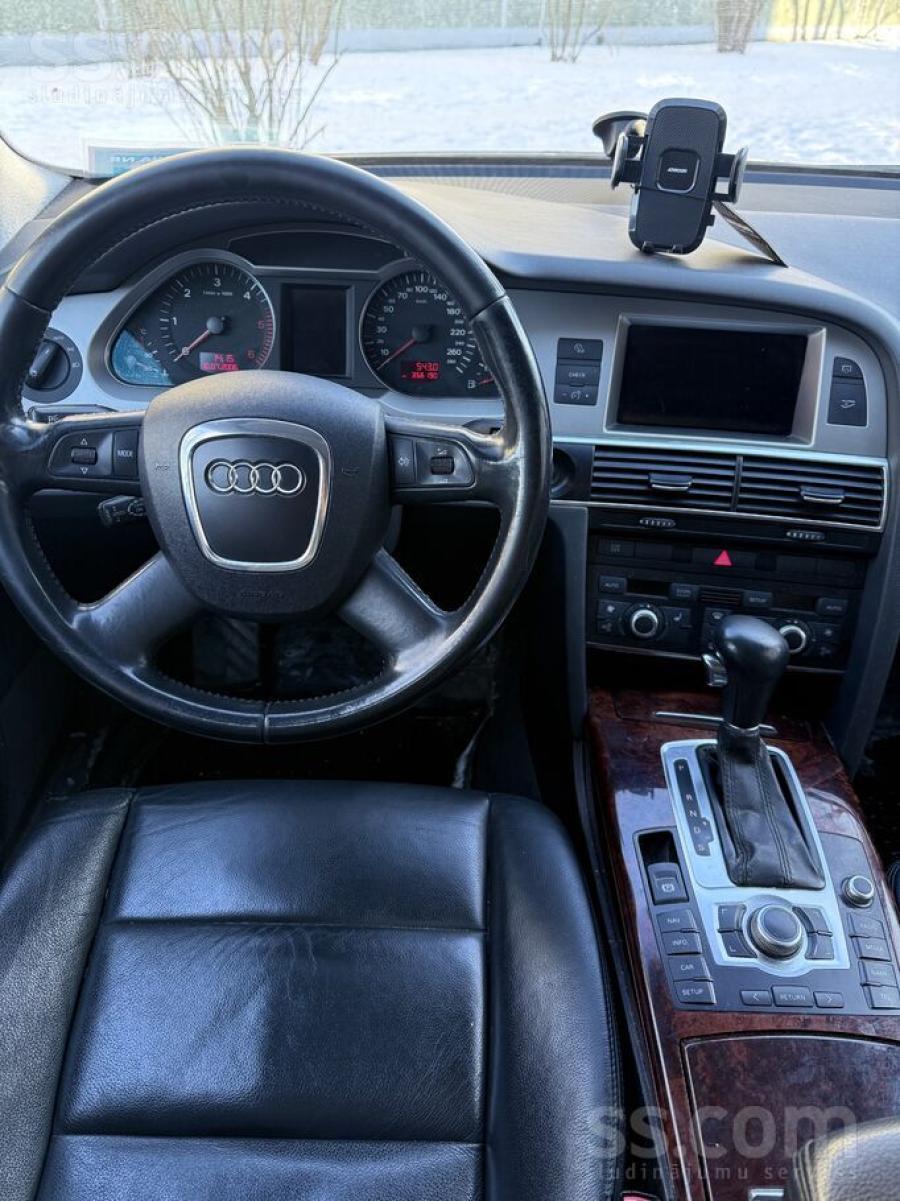 Black Audi A6 2007 in Riga, with an engine capacity of 2.70 L and mileage of 356 thousand km for 3600 €, photo 14 on AUTOMOTO.COM.LV